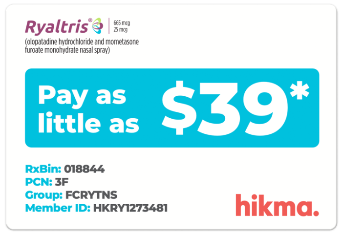 RYALTRIS® - Nasal Spray | Savings and support to help patients start ...